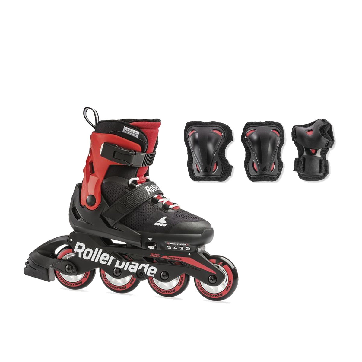 Rollerblade Microblade Combo - Black/Red – SHOP TASK